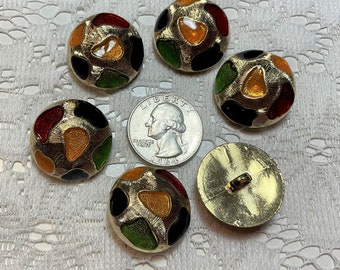 6 Vintage Plastic Medusa Buttons 40 Ligne - Etsy