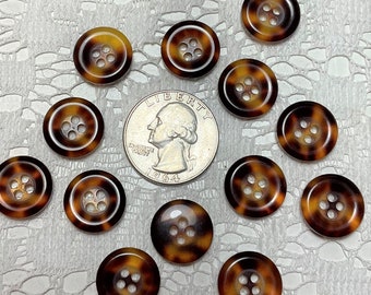 Tortoise Shell Buttons - Etsy