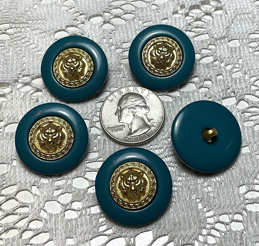 1 Dozen Vintage Plastic Lion Buttons 40 Ligne 25mm 1" - Etsy