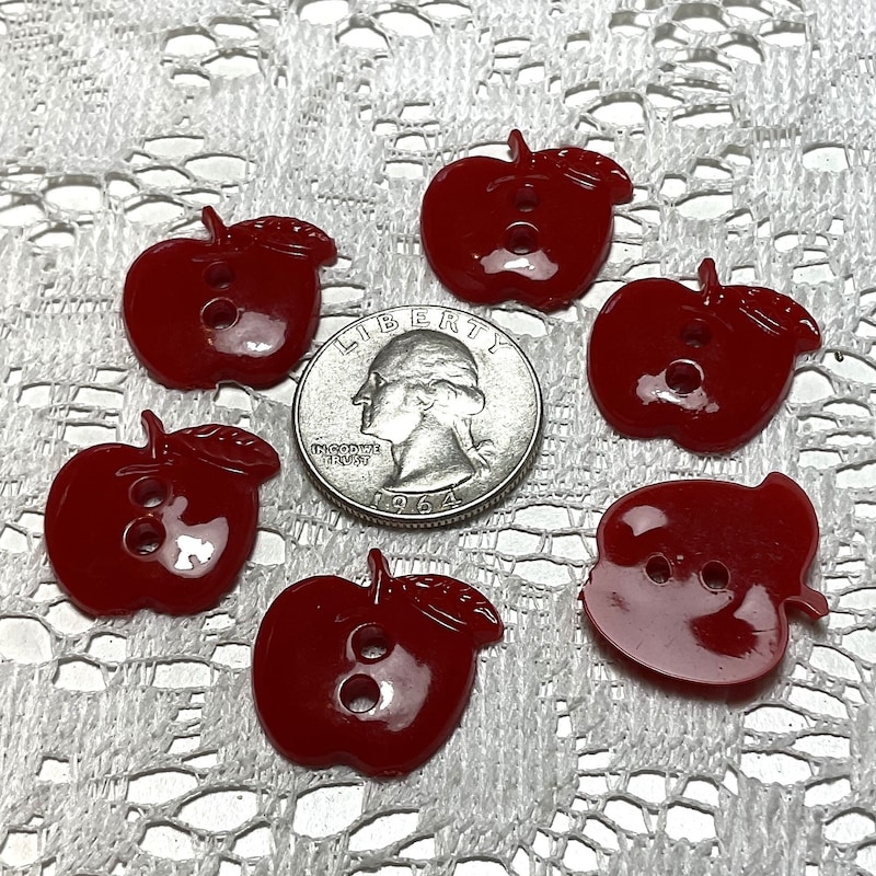 Apple 3/4 Button - Etsy