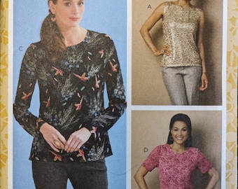 Uncut Butterick Sewing Pattern B4985 for Misses Plus Size Top With 4 ...