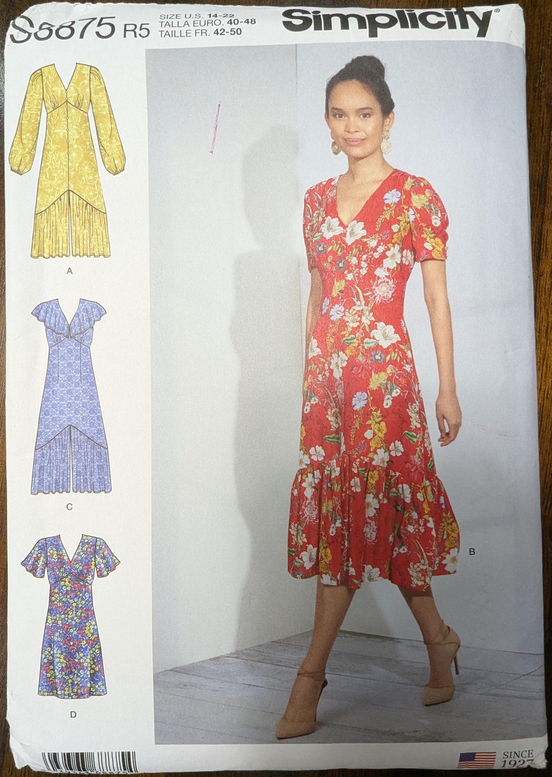 Uncut Simplicity Sewing Pattern #S8875 for Misses and Misses' Plus Size ...