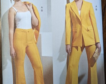 Uncut Vogue Sewing Pattern V2833 for Misses Plus Size Jacket and Skirt ...