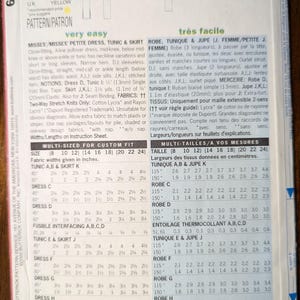 Uncut Butterick Sewing Pattern #6930 for Misses' Dress, Tunic and Skirt ...