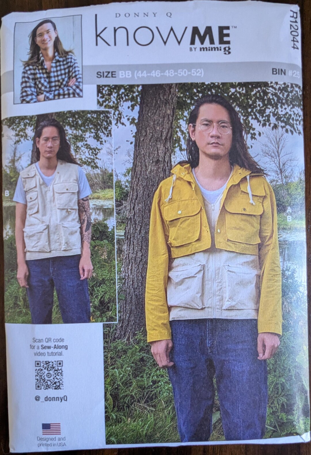 Uncut Know Me by Mimi G Sewing Pattern #R12044 for Men's Jacket and ...