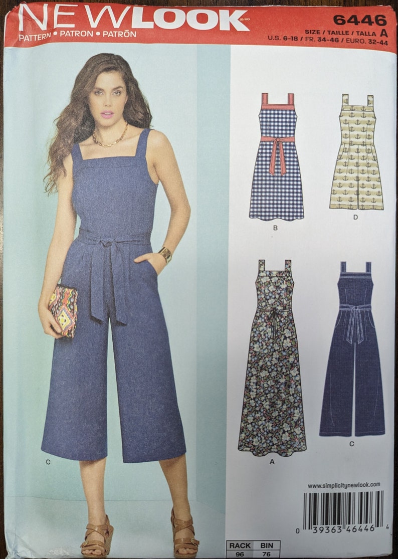 Uncut New Look Sewing Pattern 6446 for Misses and Misses' Plus Size ...