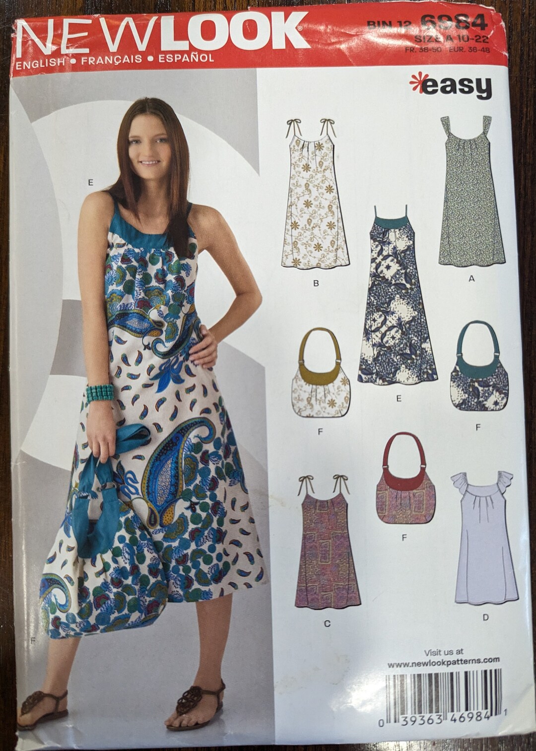 Uncut New Look Sewing Pattern 6984 for Misses' and Misses' Plus Size ...