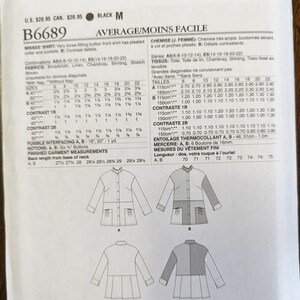 Uncut Butterick Sewing Pattern #B6689 for Misses and Misses' Plus Size ...