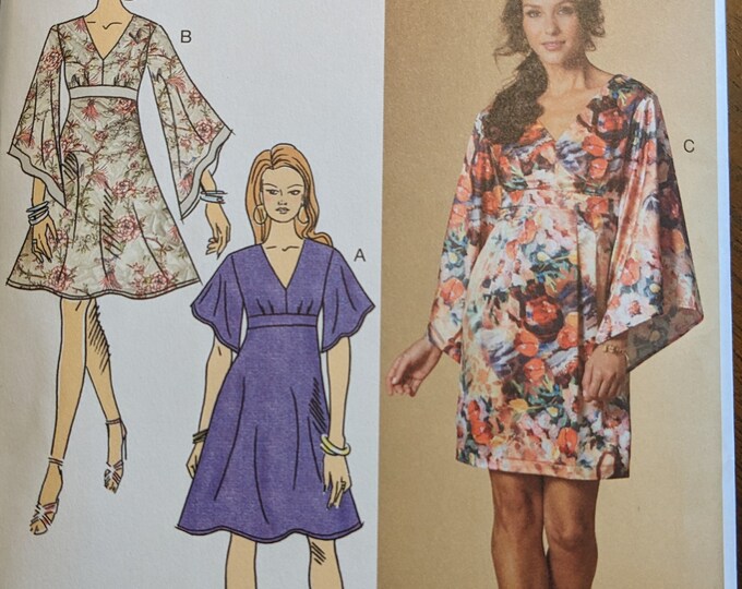 Uncut Butterick Sewing Pattern #B6623 for Misses' Plus Size Dress With ...