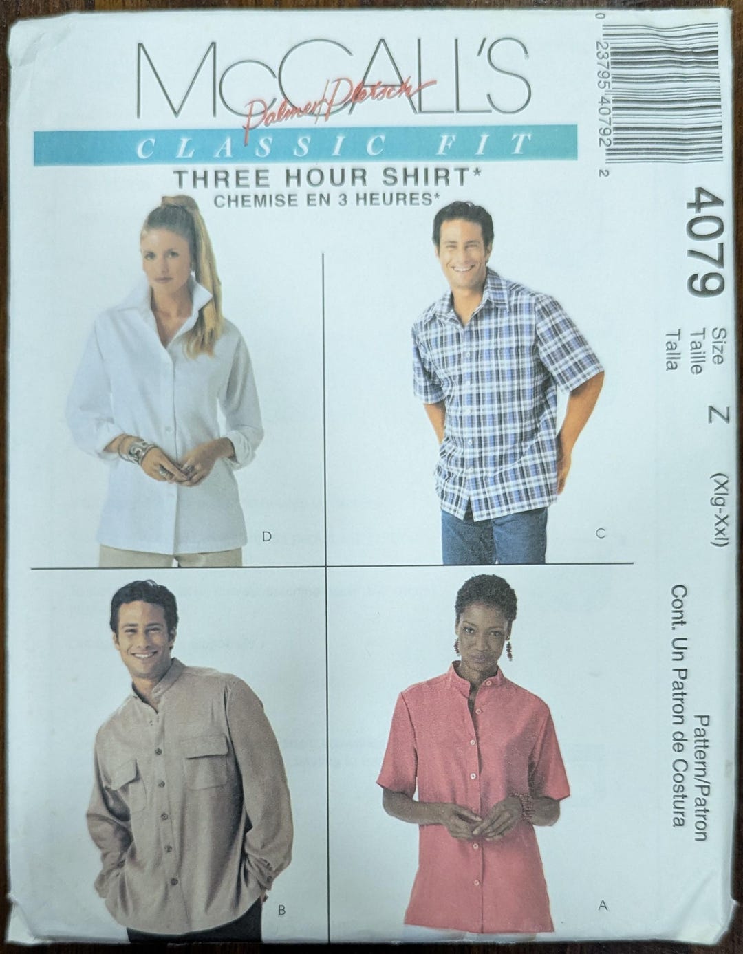 Uncut Mccall's Sewing Pattern #4079 for Misses' Plus Size and Men's ...