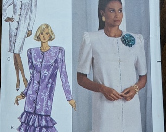Uncut Butterick Sewing Pattern #B4187 for Misses' Petite Dress and ...
