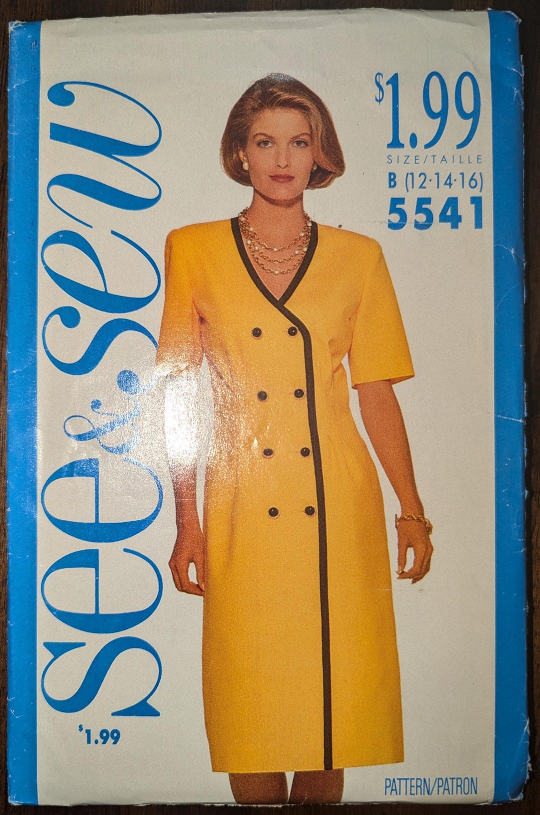 Uncut See & Sew Sewing Pattern #5541 for Misses' Dress. Sizes 12-16. - Etsy