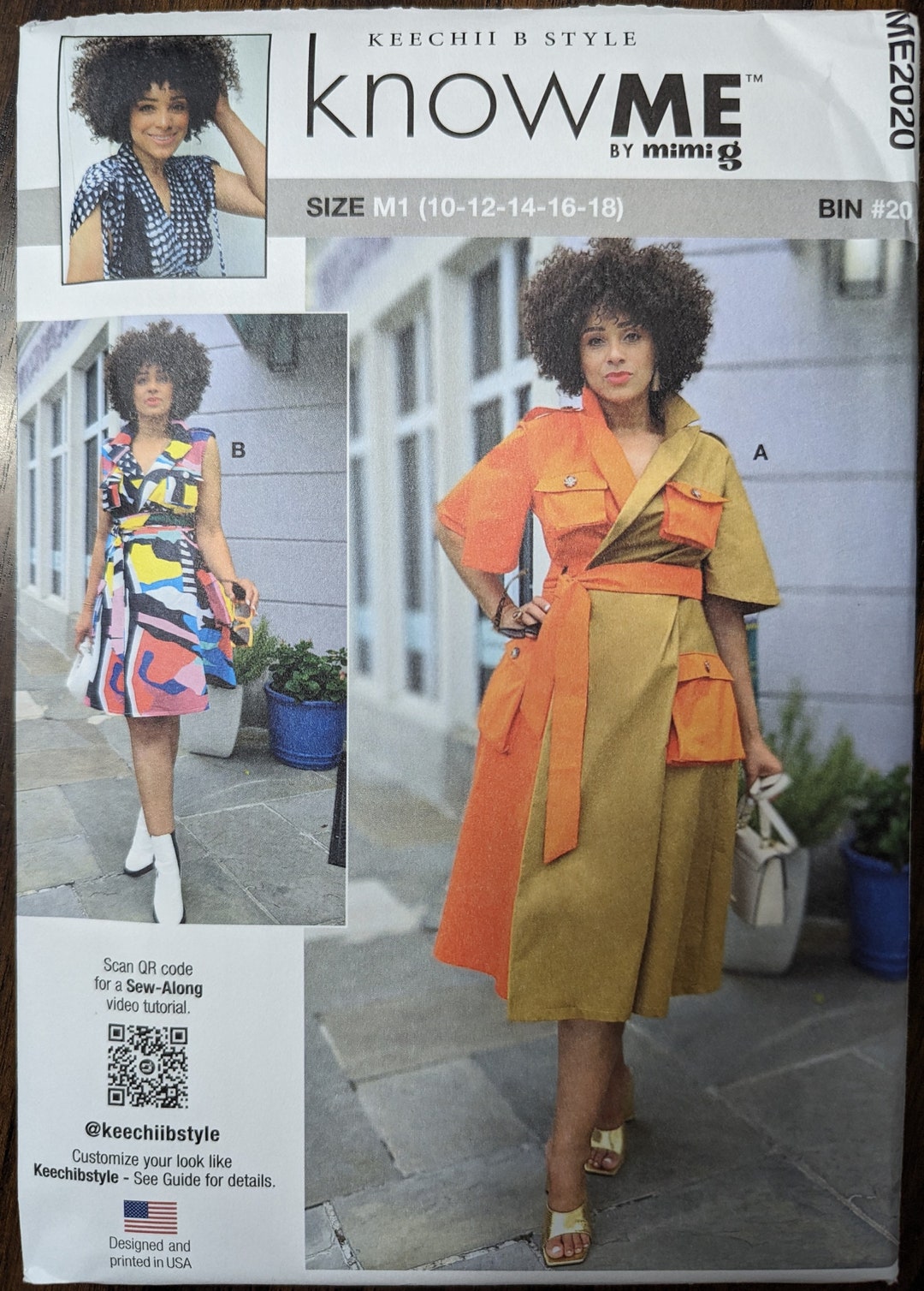 Uncut Know Me by Mimi G Sewing Pattern #ME2020 for Misses' Wrap Dress ...