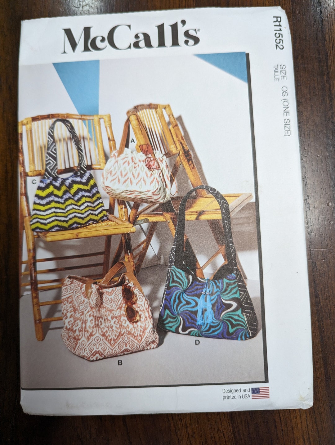 Uncut Mccall's Sewing Pattern #R11552 for Bags and Totes. One Size - Etsy