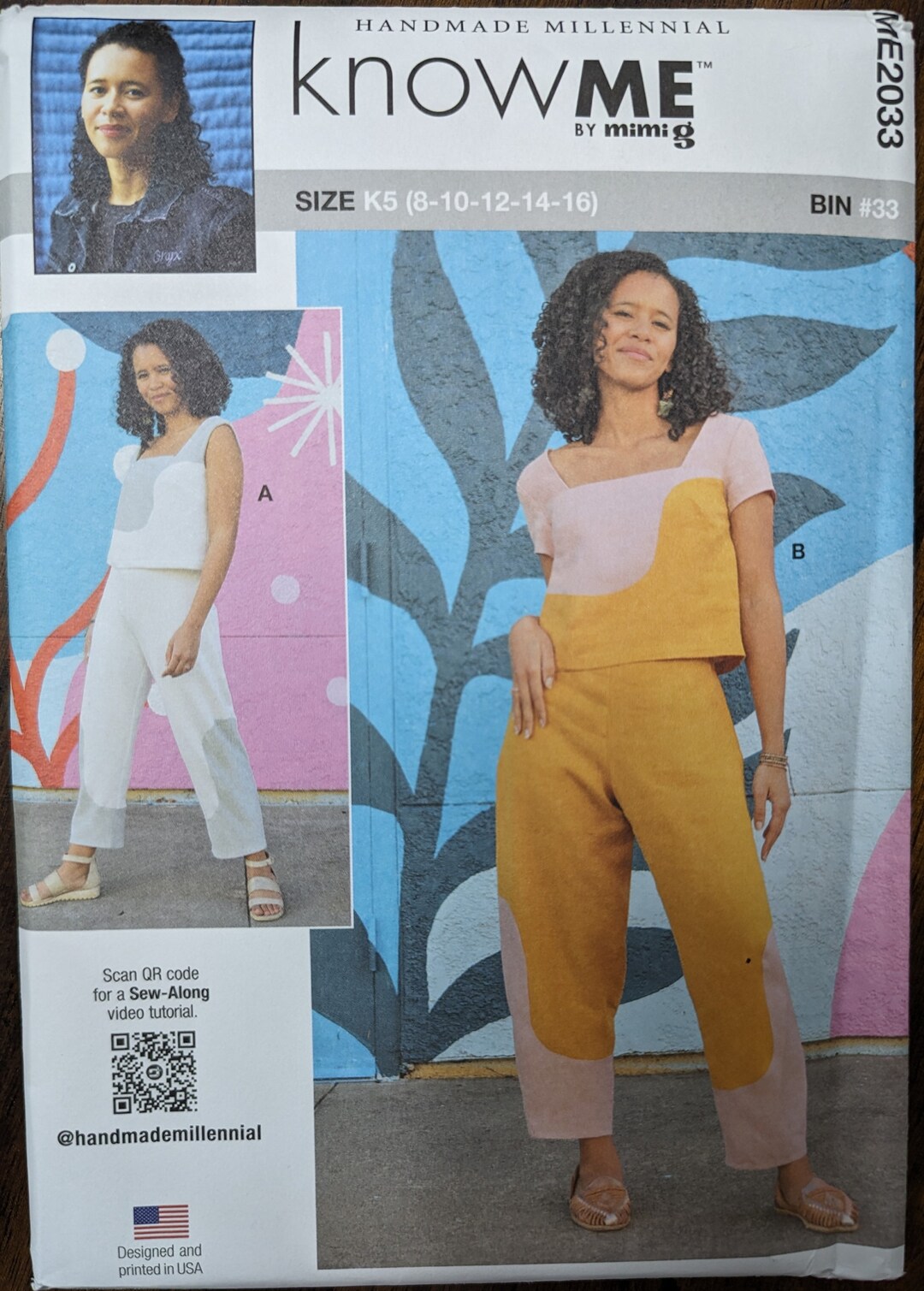 Uncut Know Me by Mimi G Sewing Pattern #ME2033 for Misses' Crop Top and ...