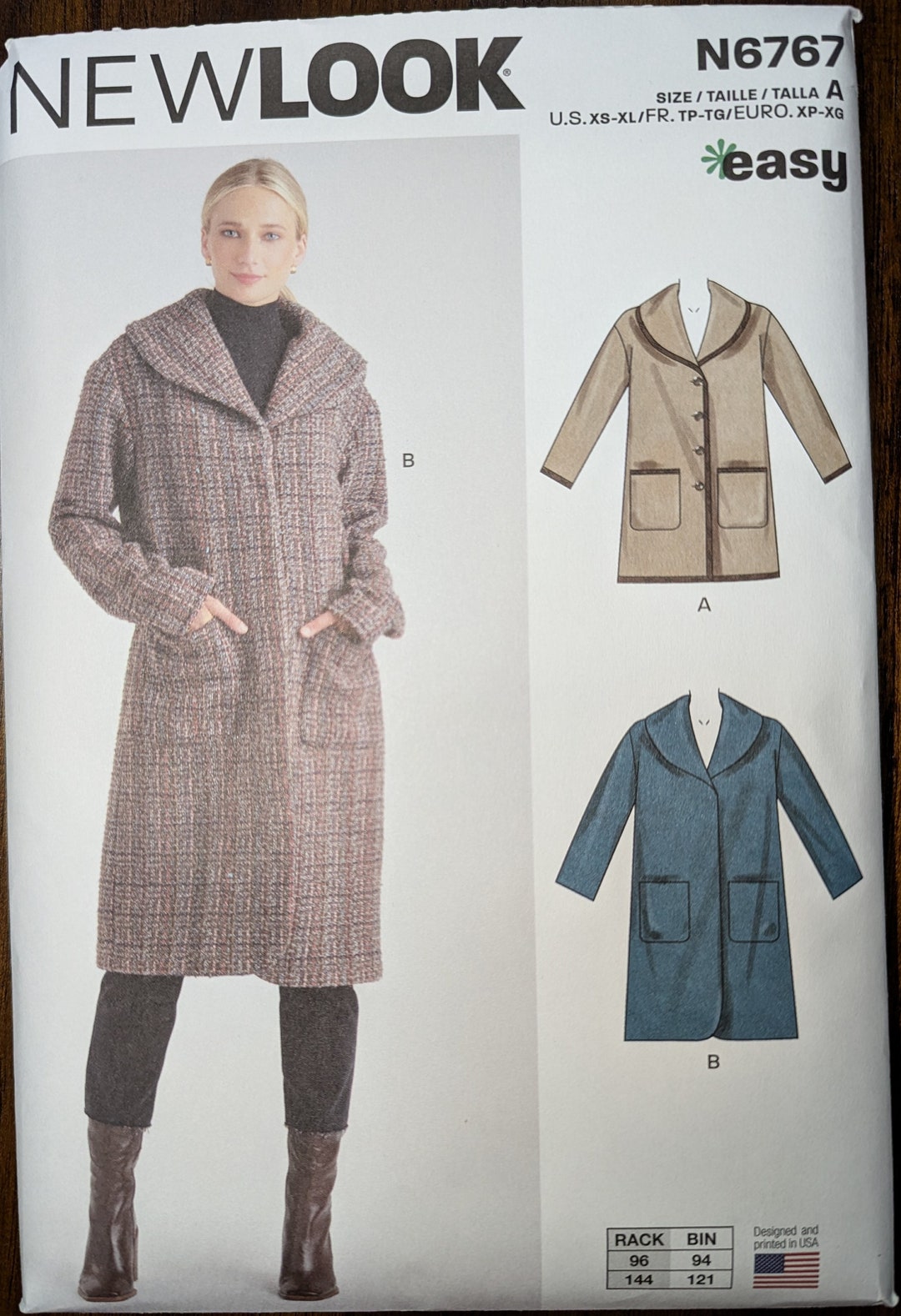 Uncut New Look Sewing Pattern N6767 for Misses and Misses' Plus Size ...