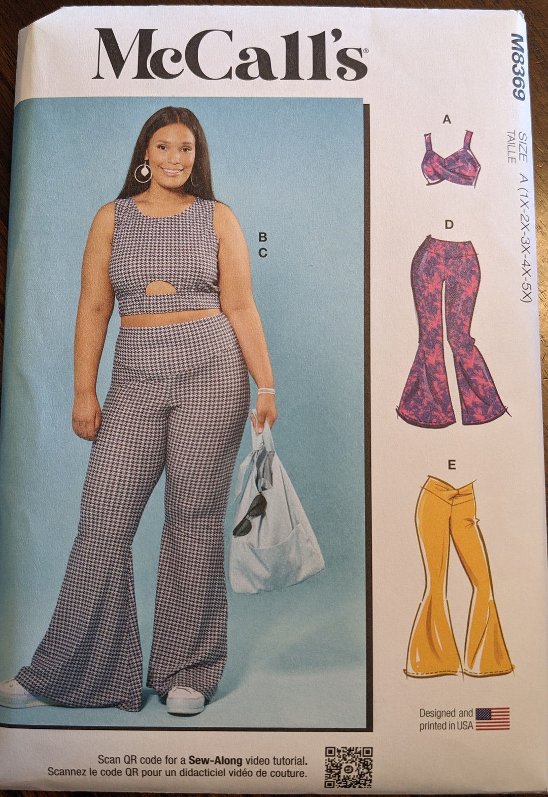 Uncut Mccall's Sewing Pattern #M8369 for Women's Plus Size Knit Top and ...
