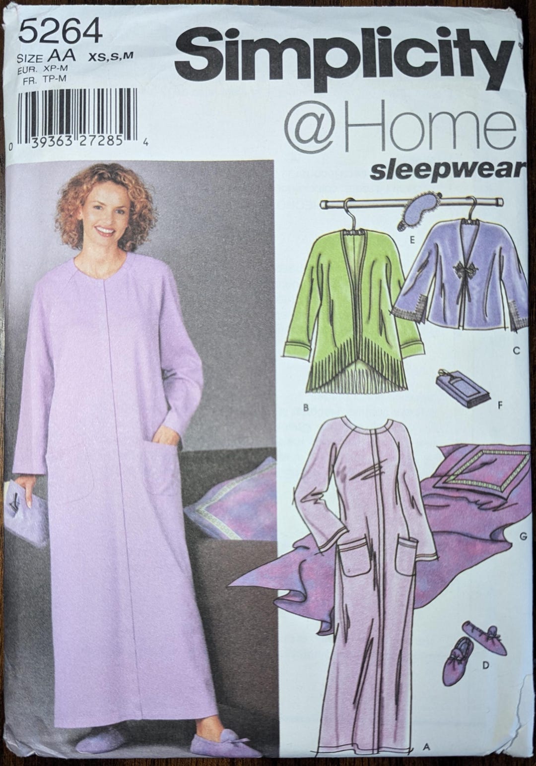 Uncut Simplicity Sewing Pattern #5264 for Misses' Robe, Jacket in 2 ...
