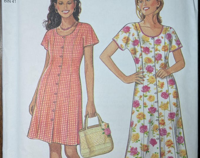 Uncut New Look Sewing Pattern #6640 for Women's Dress With Length ...