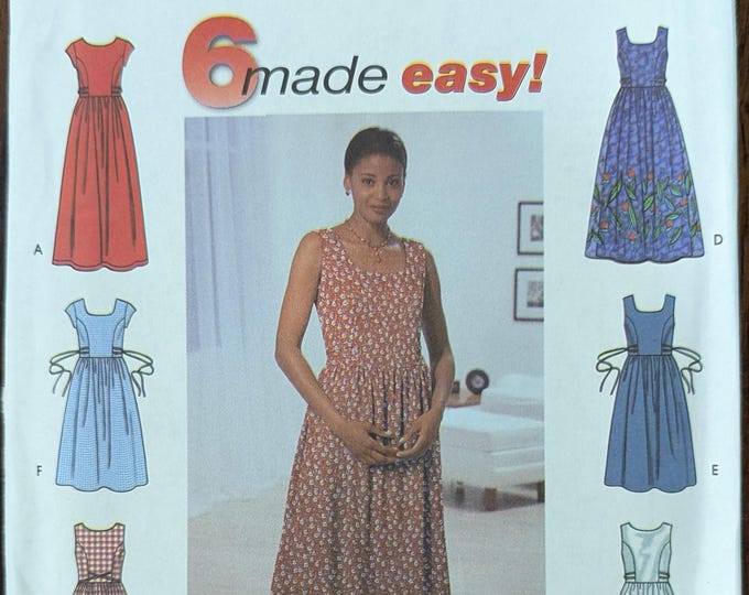 Uncut Simplicity Sewing Pattern #9120 for Misses' Plus Size Dress With ...