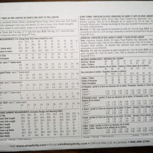 Uncut Simplicity Sewing Pattern #2414 for Misses' Pants in 2 Lengths or ...