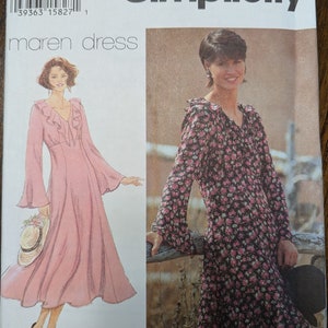 Uncut Simplicity Sewing Pattern #9127 for Misses' Dress With Length ...