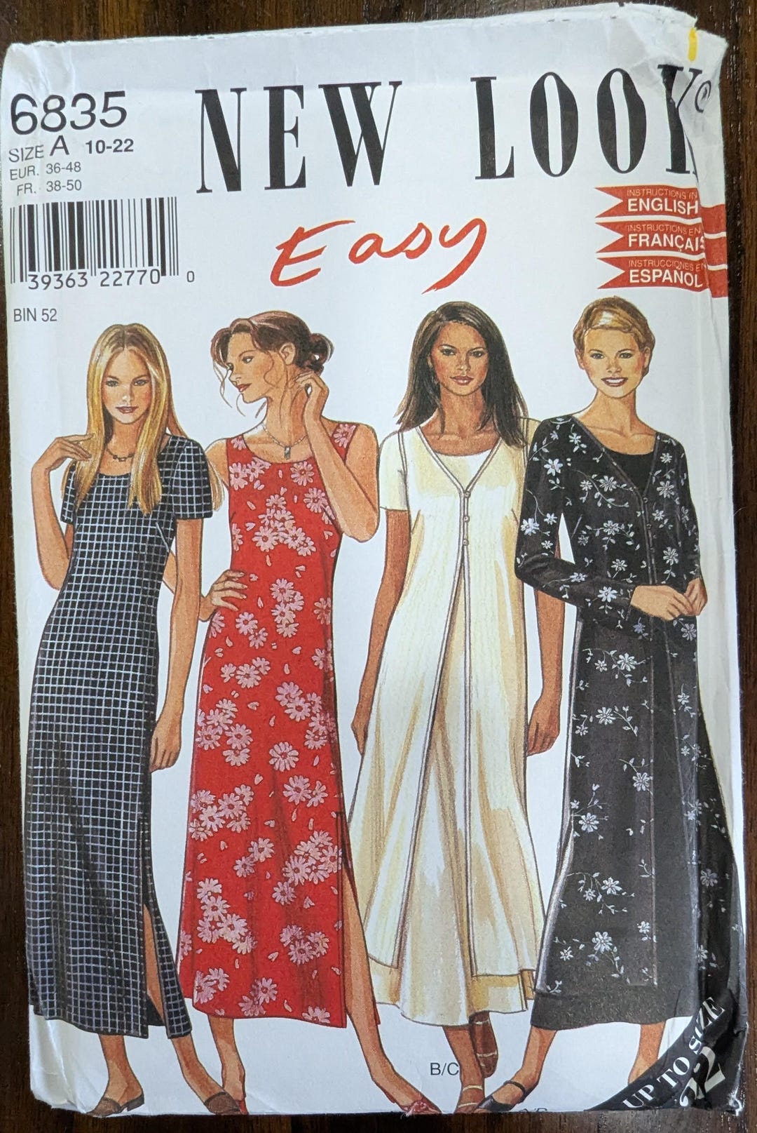 Uncut New Look Sewing Pattern #6835 for Misses and Misses' Plus Size ...