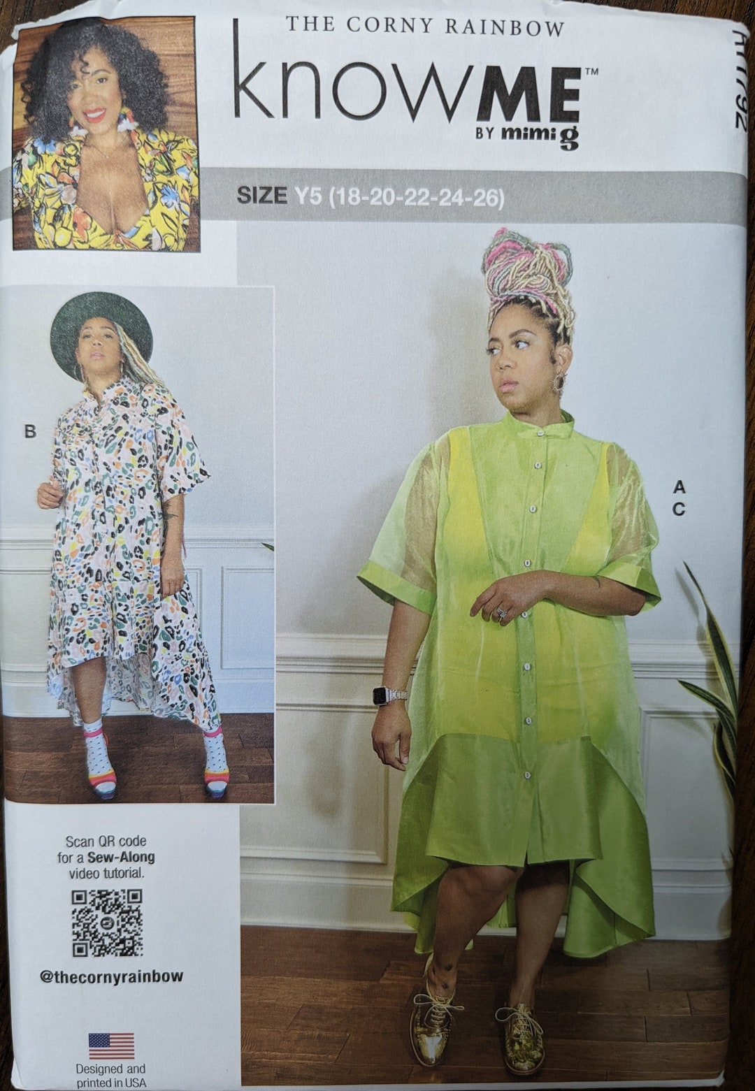 Uncut Know Me by Mimi G Sewing Pattern #R11792 for Misses' Plus Size ...