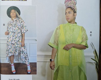 Know Me Sewing Pattern ME2026 Misses' Shirtdress and Knit Tank Dress - Etsy