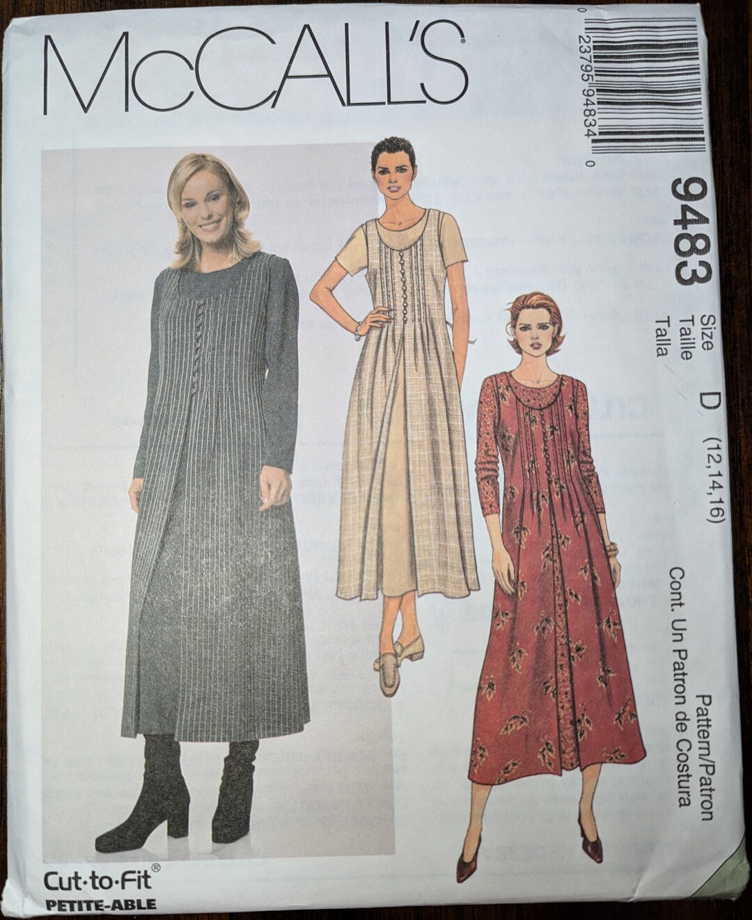 Uncut Mccall's Sewing Pattern #9483 for Misses' and Misses' Plus Size ...