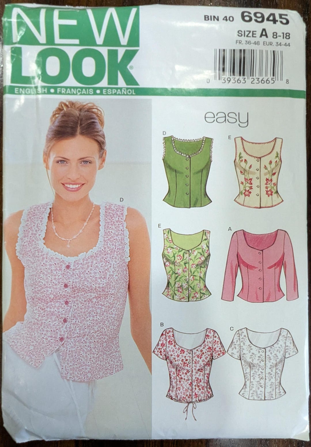 Uncut New Look Sewing Pattern #6945 for Misses and Misses' Plus Size ...