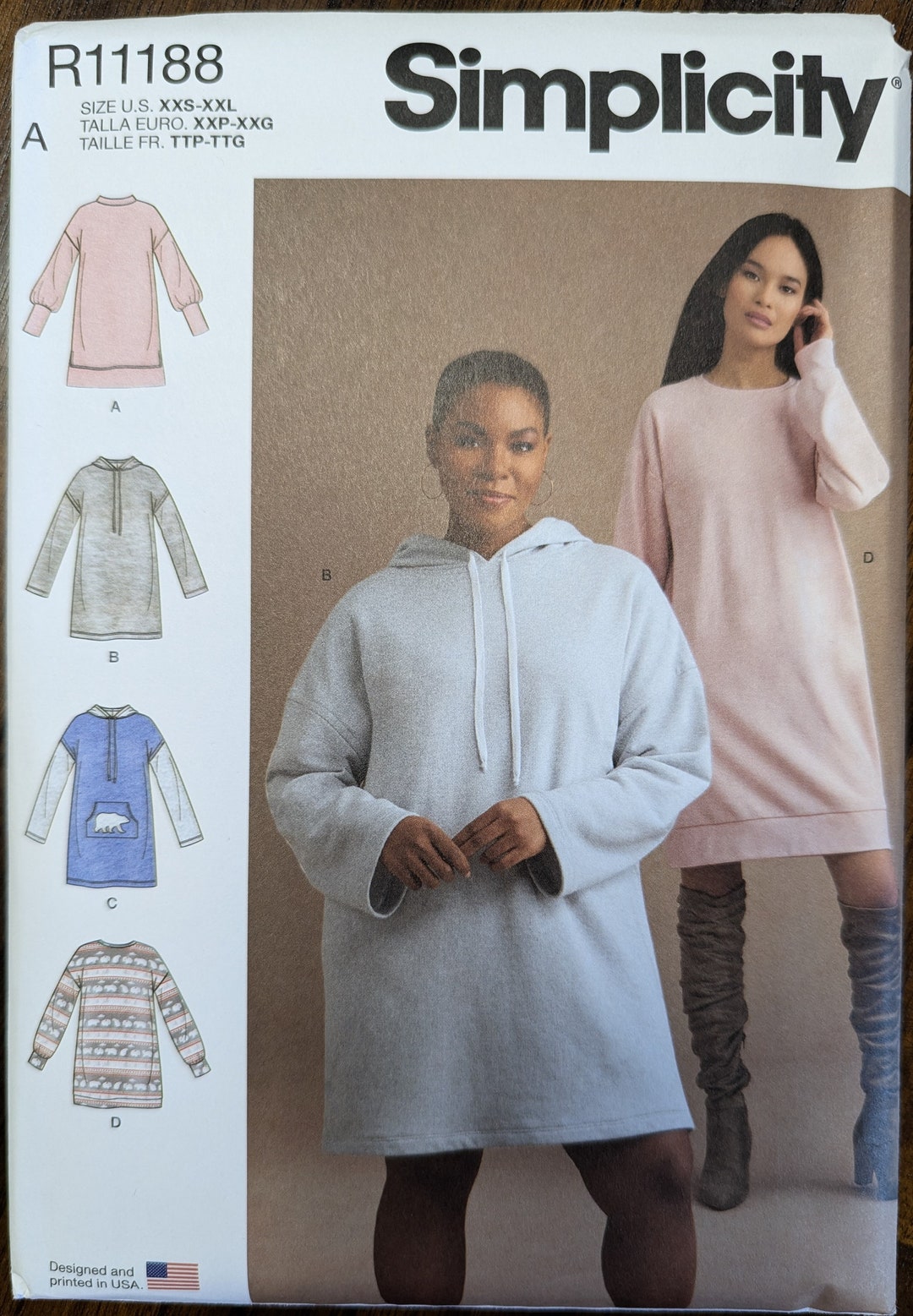 Uncut Simplicity Sewing Pattern #R11188 for Misses and Misses' Plus ...