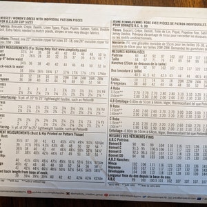 Uncut Simplicity Sewing Pattern 8258 Amazing Fit for Misses Plus Size ...