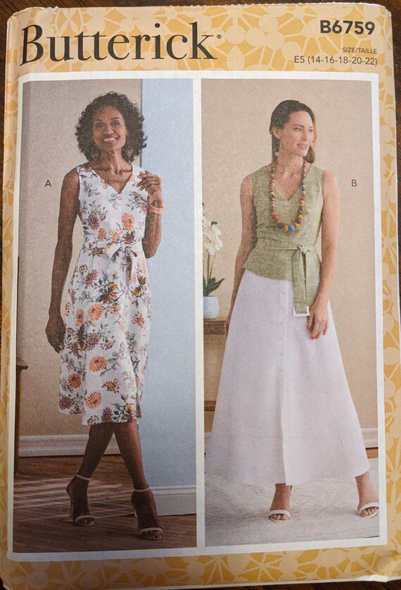 Uncut Butterick Sewing Pattern B6759 for Misses Plus Size - Etsy
