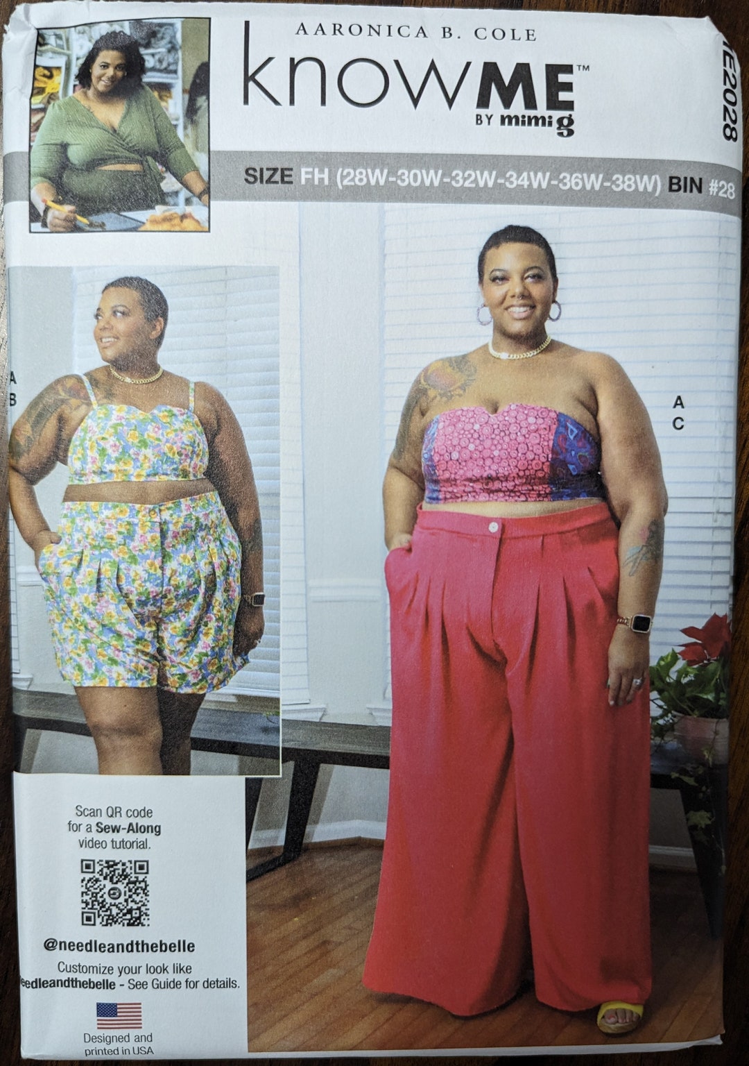 Uncut Know Me by Mimi G Sewing Pattern #ME2028 for Women's Crop Top ...