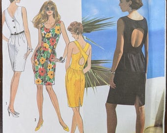 Uncut Simplicity Sewing Pattern #3739 for Misses' Dresses in 3 Lengths ...