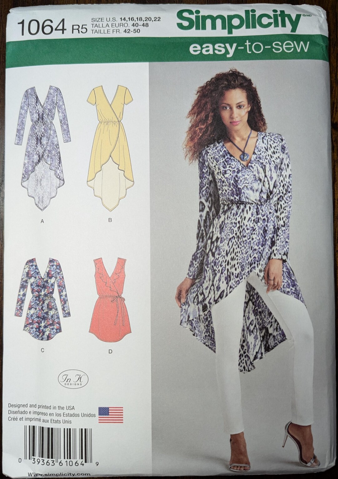 Uncut Simplicity Sewing Pattern #1064 for Misses and Misses' Plus Size ...