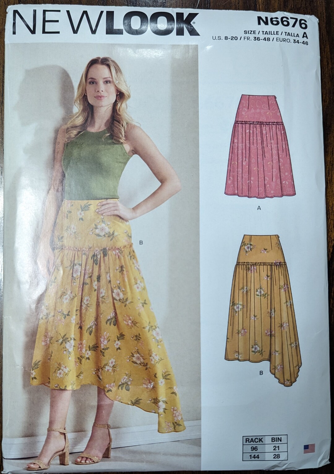 Uncut New Look Sewing Pattern #N6676 for Misses' and Misses' Plus Size ...