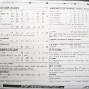 Uncut New Look Sewing Pattern #6554 for Misses and Misses' Plus Size ...