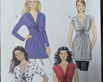 Uncut Butterick Sewing Pattern B4985 for Misses Plus Size Top With 4 ...