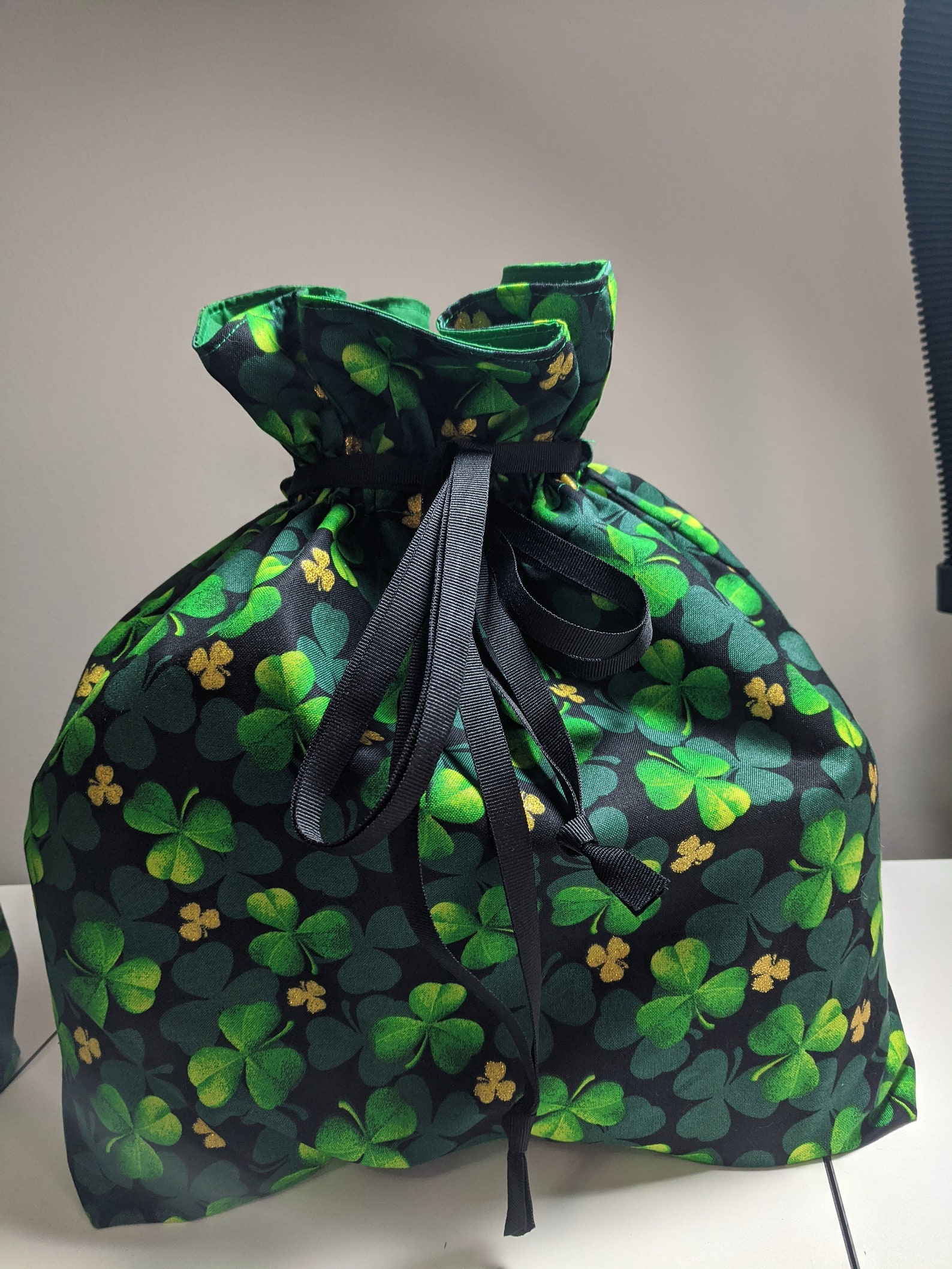 Spring Clover Double Drawstring Fabric Gift Bags Go Green | Etsy