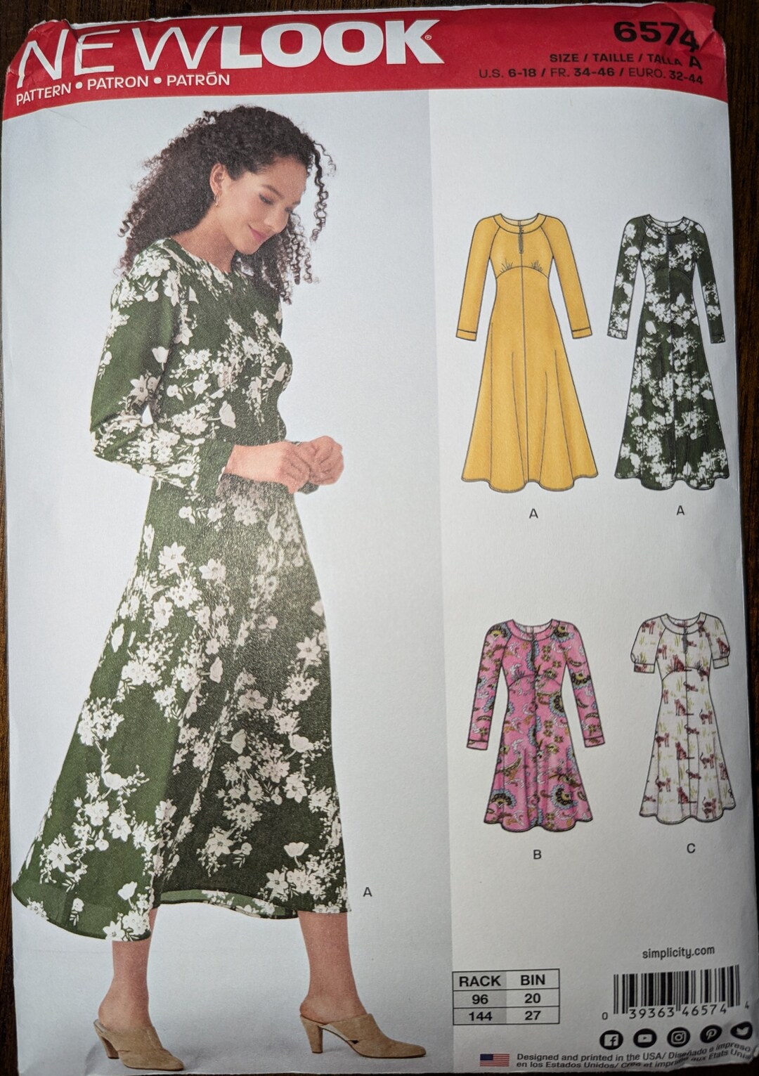 Uncut New Look Sewing Pattern #6574 for Misses and Misses' Plus Size ...