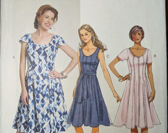 Uncut Butterick Sewing Pattern #6784 for Misses' Dress With Sleeve and ...