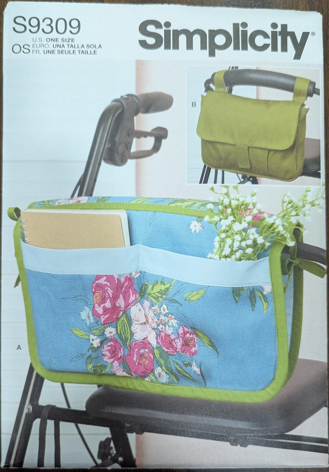 Uncut Simplicity Sewing Pattern #S9309 for Walker Caddy and Bag. One ...