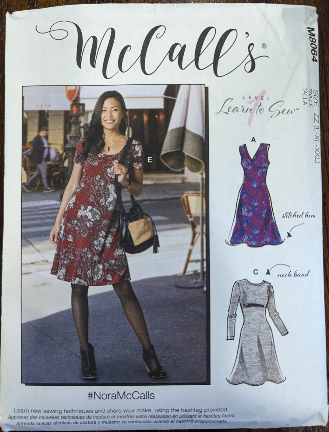 Uncut Mccall's Sewing Pattern #M8064 for Misses and Misses' Plus Size ...