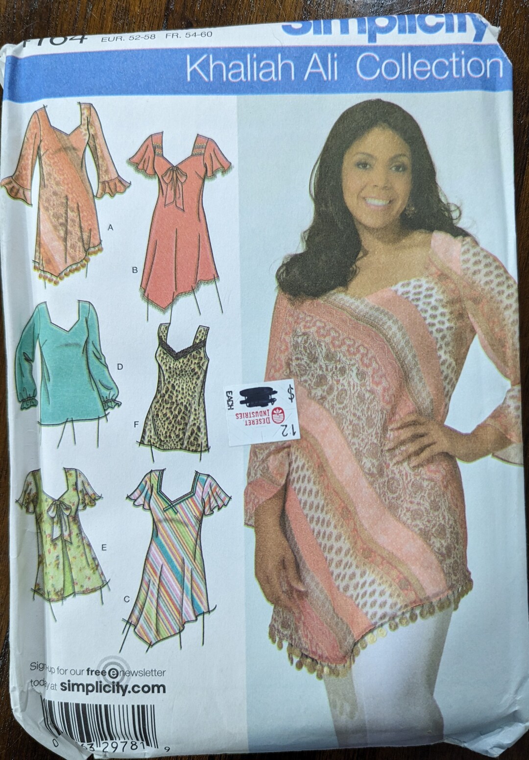 Uncut Simplicity Sewing Pattern 4164 for Women's Pull Over Tunic With ...