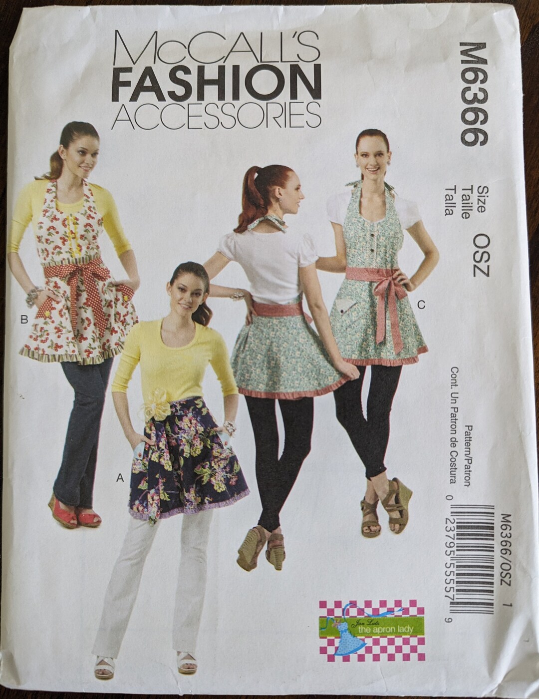 Uncut Mccall's Sewing Pattern #M6366 for Aprons. One Size. - Etsy