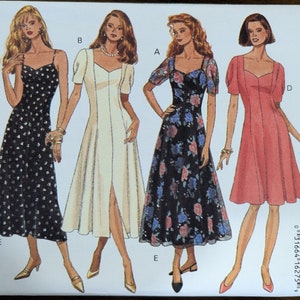 Uncut Butterick Sewing Pattern #6784 for Misses' Dress With Sleeve and ...
