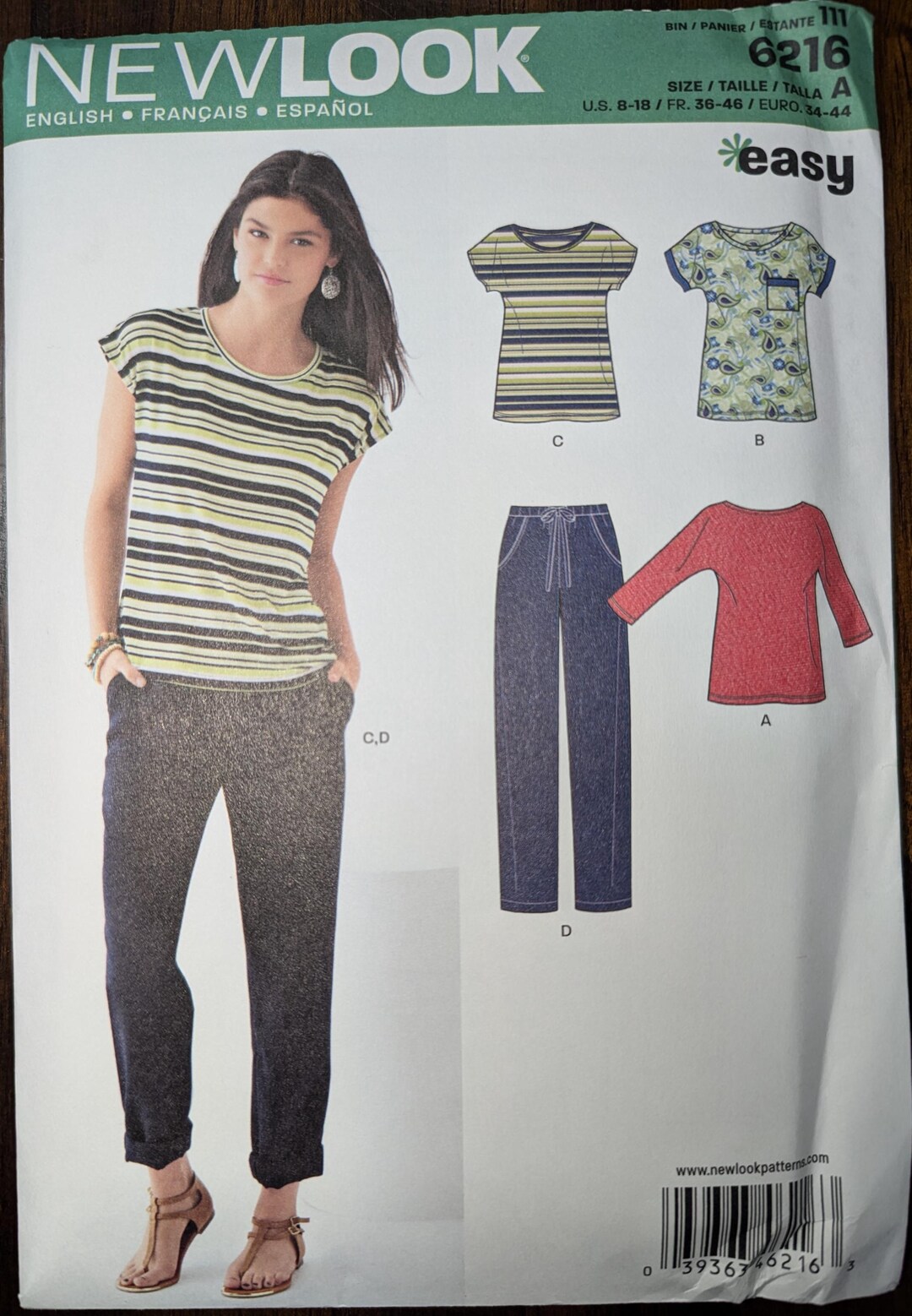 Uncut New Look Sewing Pattern #6216 for Misses and Misses' Plus Size ...