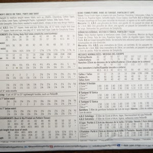 Uncut Simplicity Sewing Pattern #1431 for Women's Dress or Tunic, Pants ...